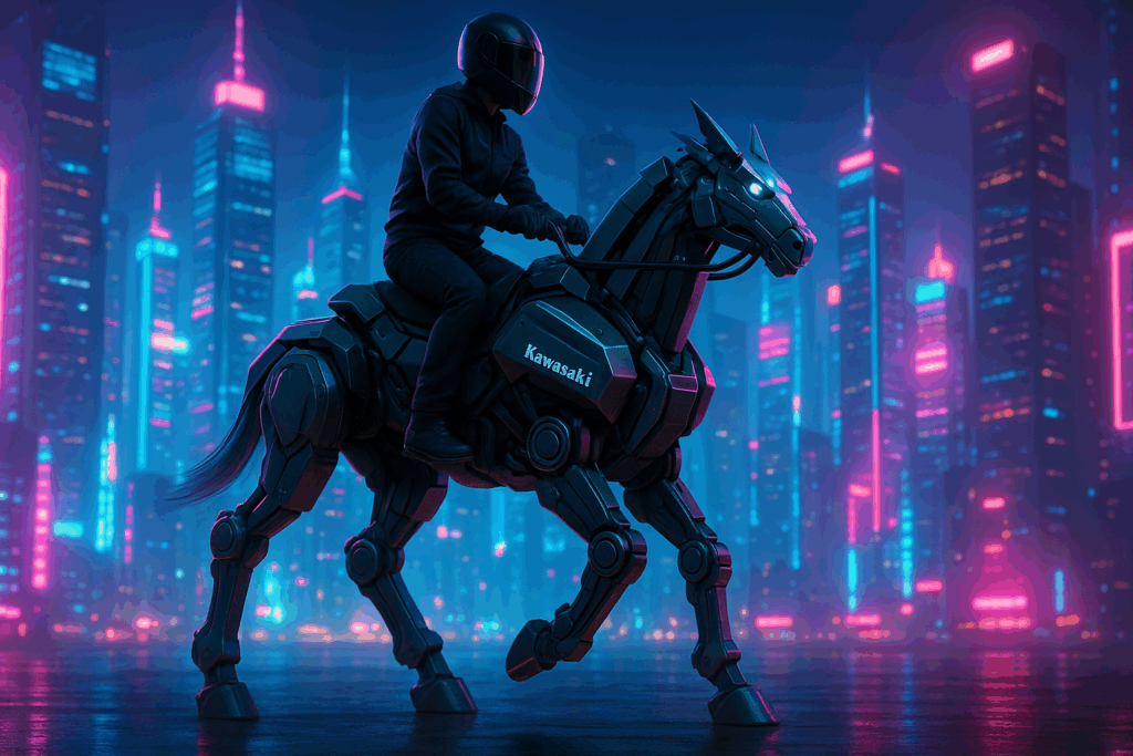 Kawasaki's Rideable Robot: The Futuristic Horse You Can Actually Ride ...