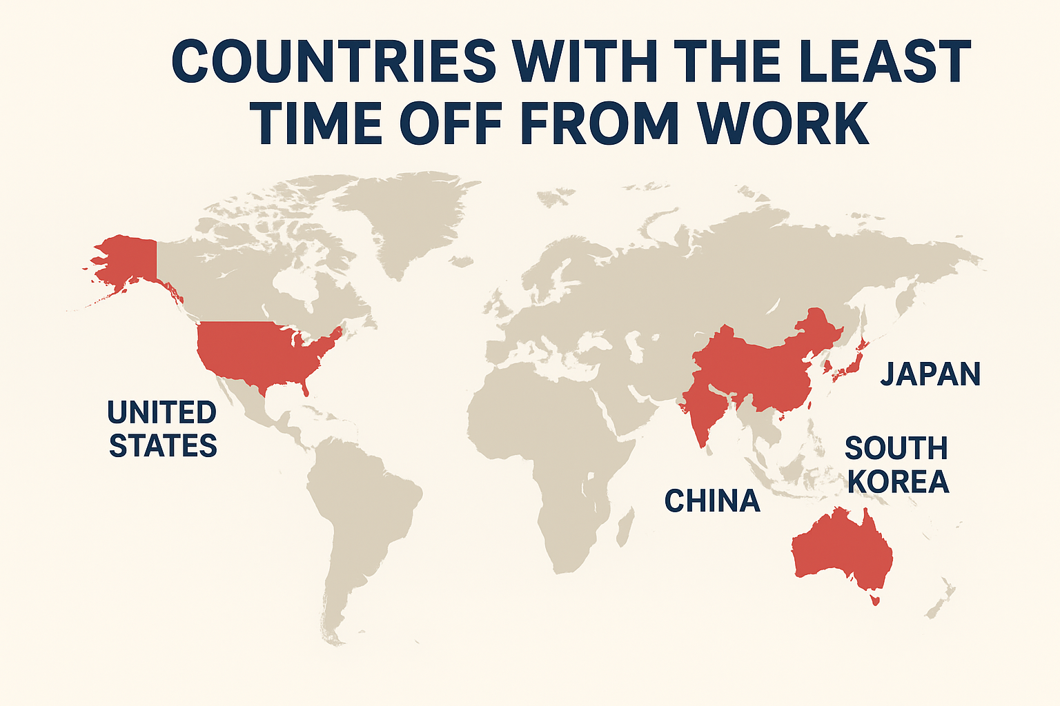 Countries With the Least Time Off From Work - Sassy Feeds