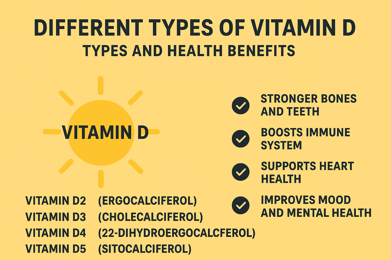 Different Types of Vitamin D And Health Benefits - Sassy Feeds