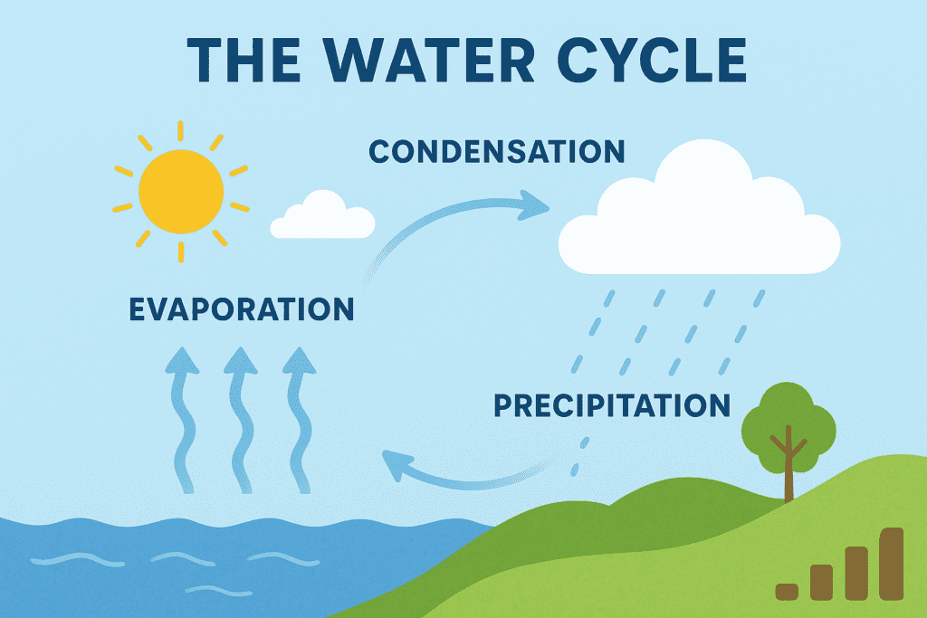 The Water Cycle Explained: Evaporation, Condensation & Precipitation ...