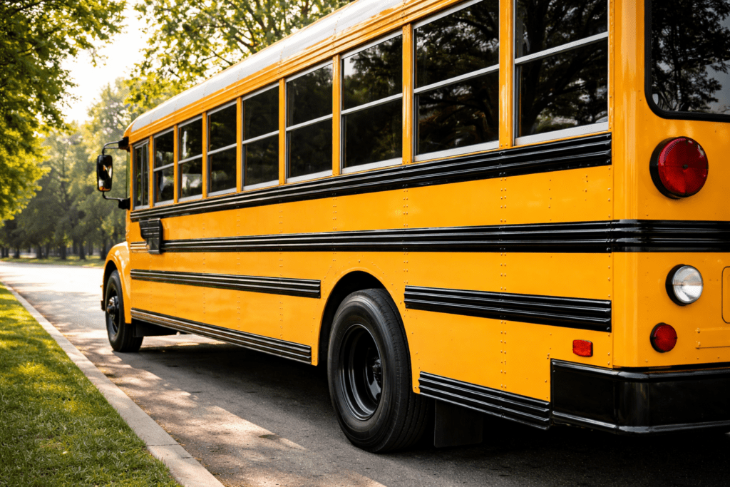 Why Do School Buses Have Black Stripes? The Hidden Purpose Behind the ...
